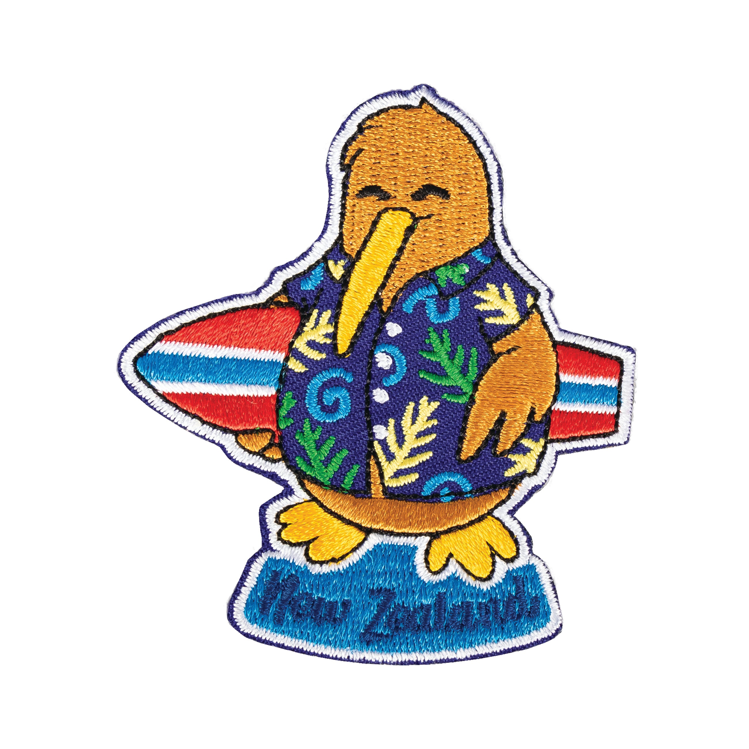 E163 - Patch Kiwi Surfer – Parrs Products