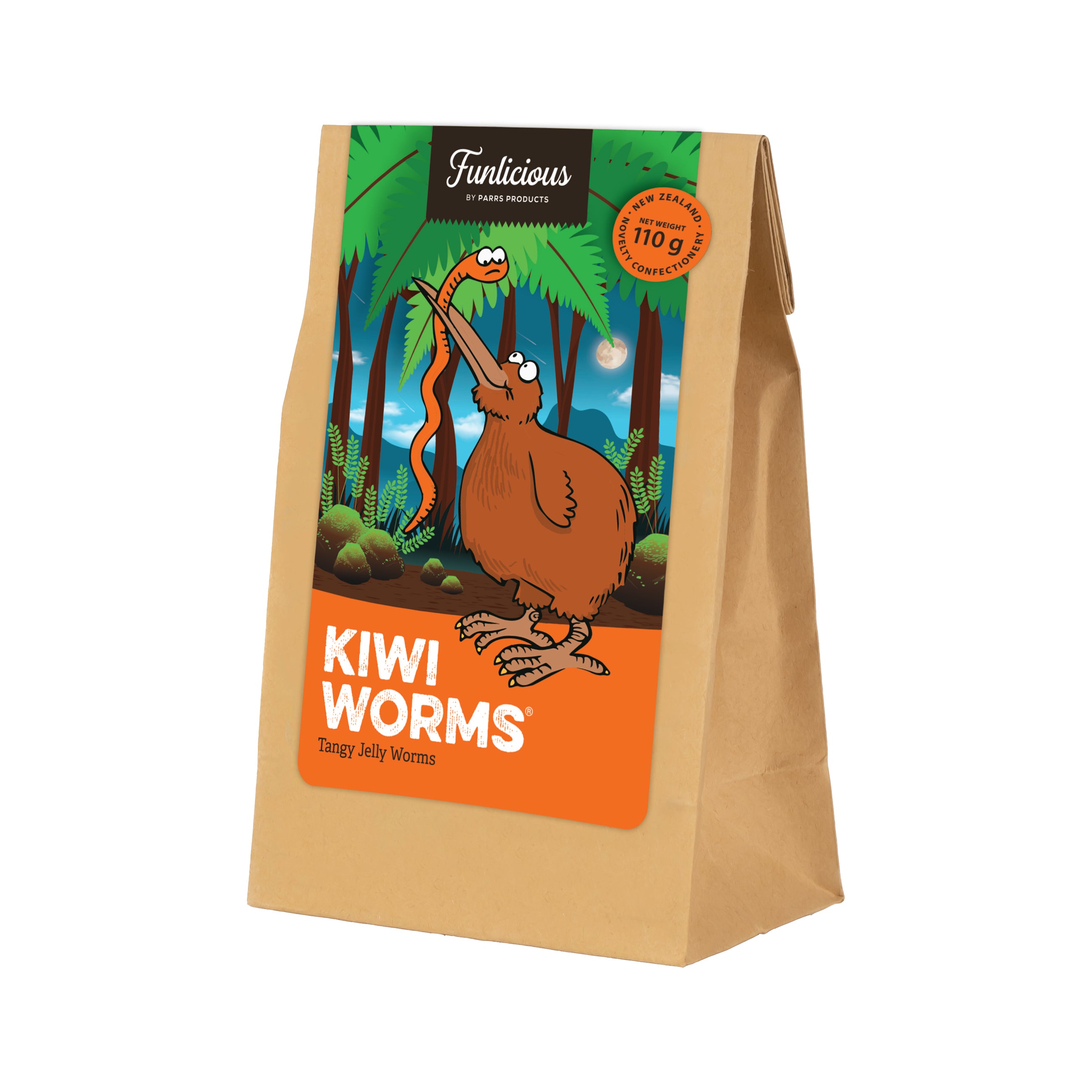 FKW - Funlicious Kiwi Worms 100G – Parrs Products