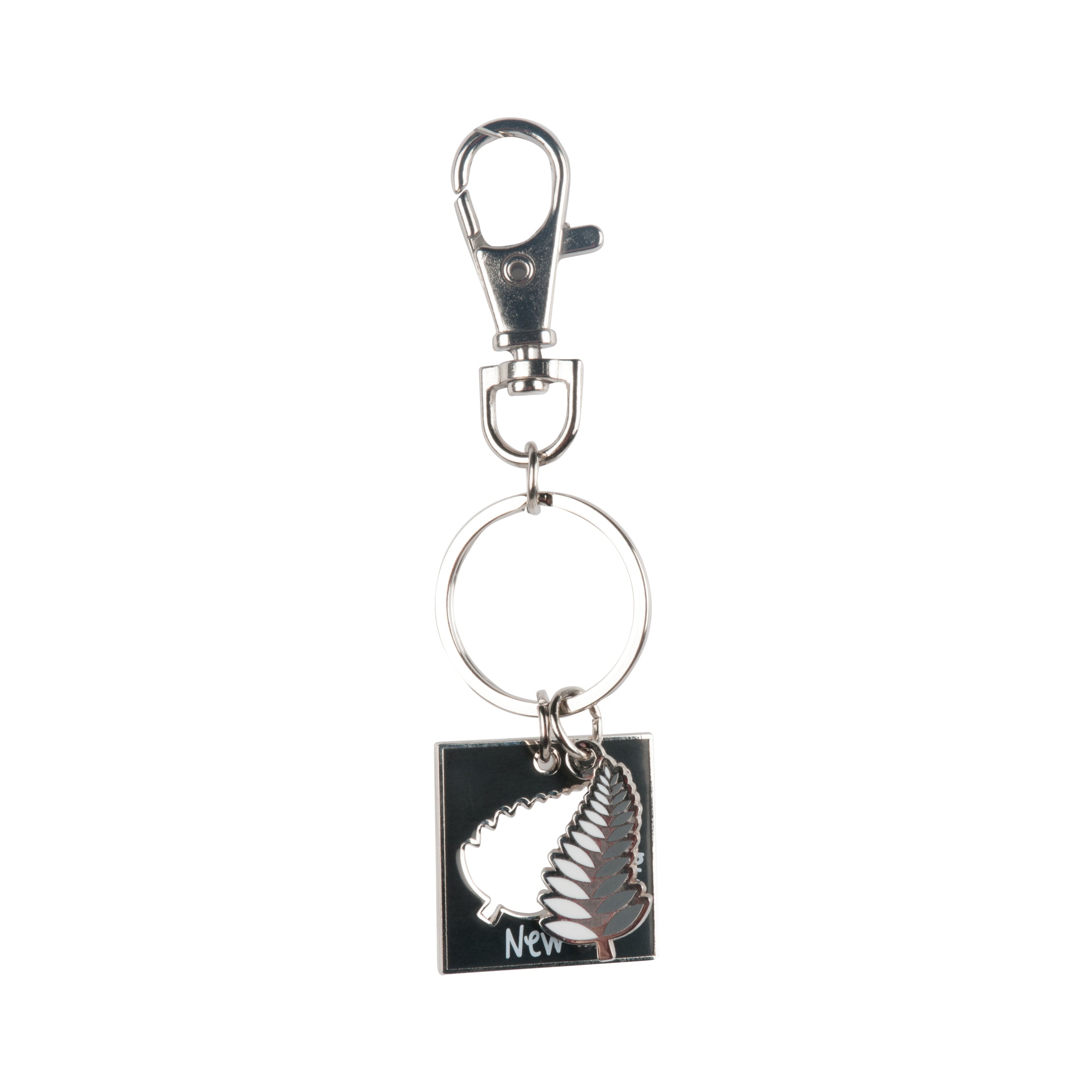 KR114 - Keyring Metal Cut out Silver Fern – Parrs Products
