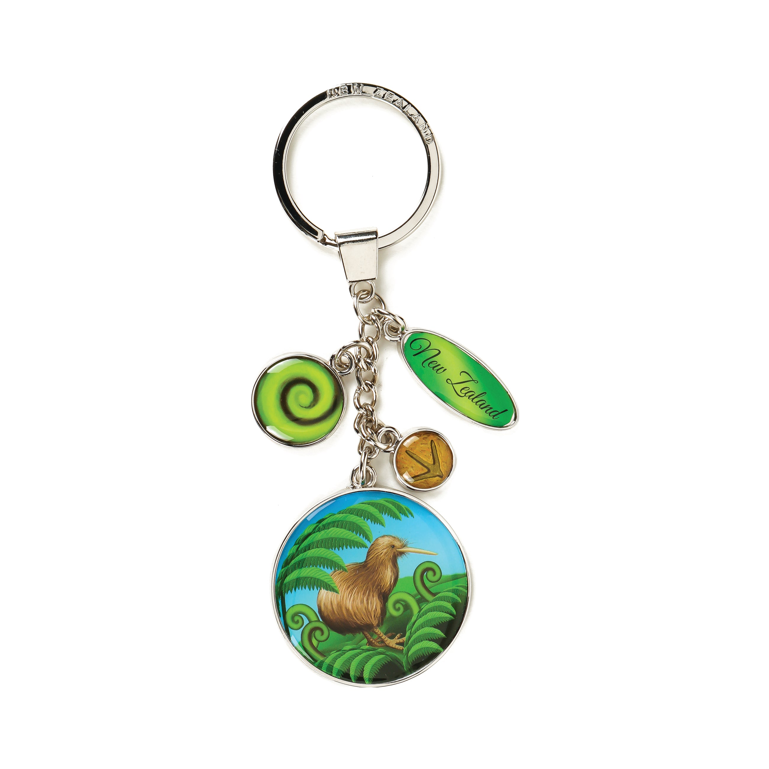 KR126 - Keyring Metal Kiwi Footprint – Parrs Products